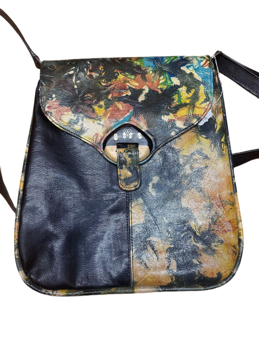 Handmade Leather Tie-Dye Bag – Chikodi’s World
