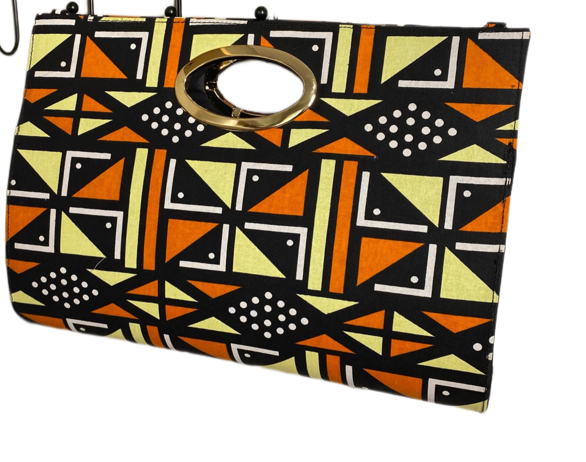 3 Piece Ankara Print Set Orange/Black Multi – Chikodi’s World