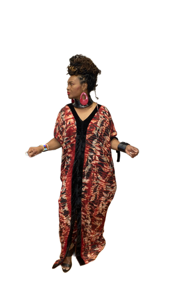 Gorgeous Red Adire’ Graffiti – Chikodi’s World